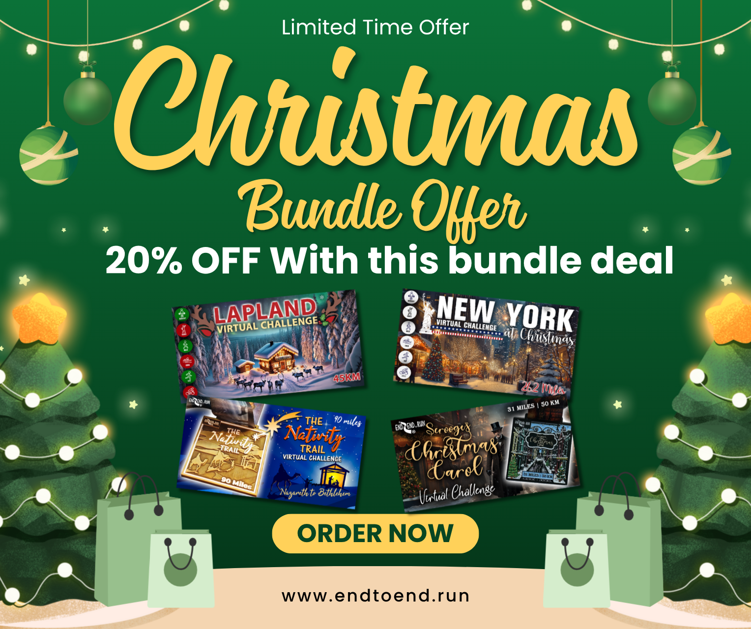 Christmas All Challenge Bundle | Entry + Medals - End To End Virtual ...